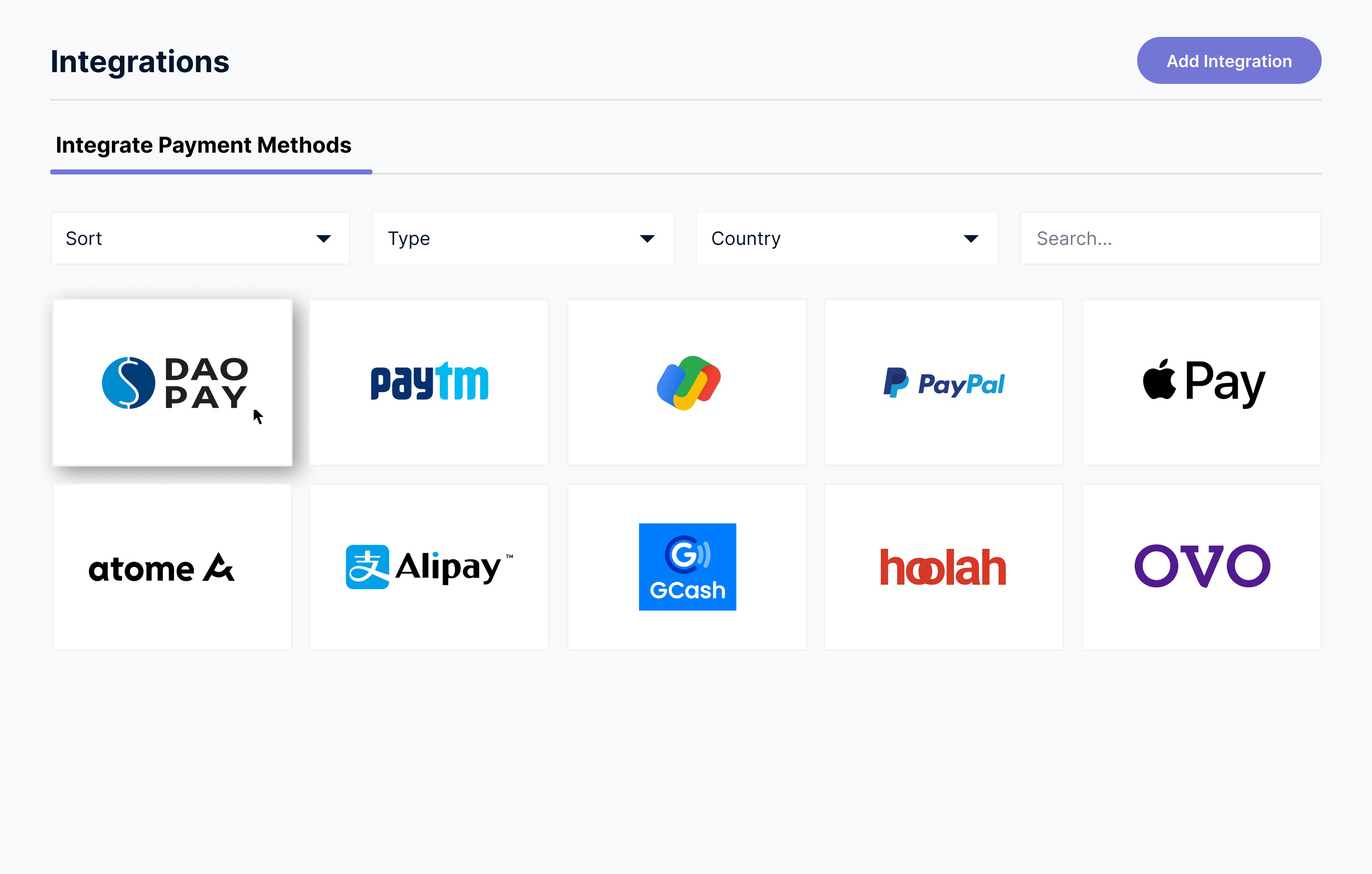 Integrate With Daopay Payment Method | No-code integration